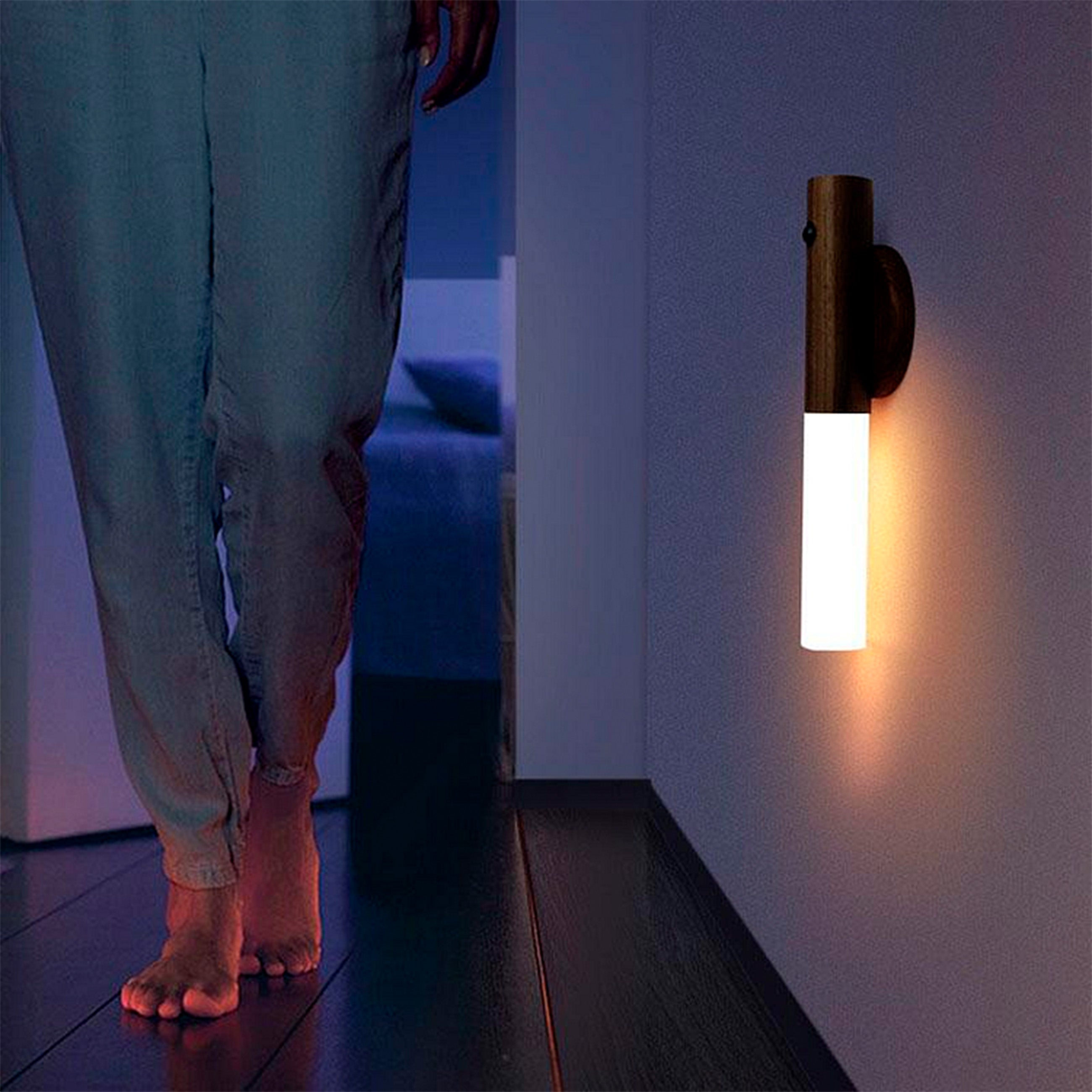 Sensor Wall Light Dark Wood 2-Pack – Dyberg Larsen